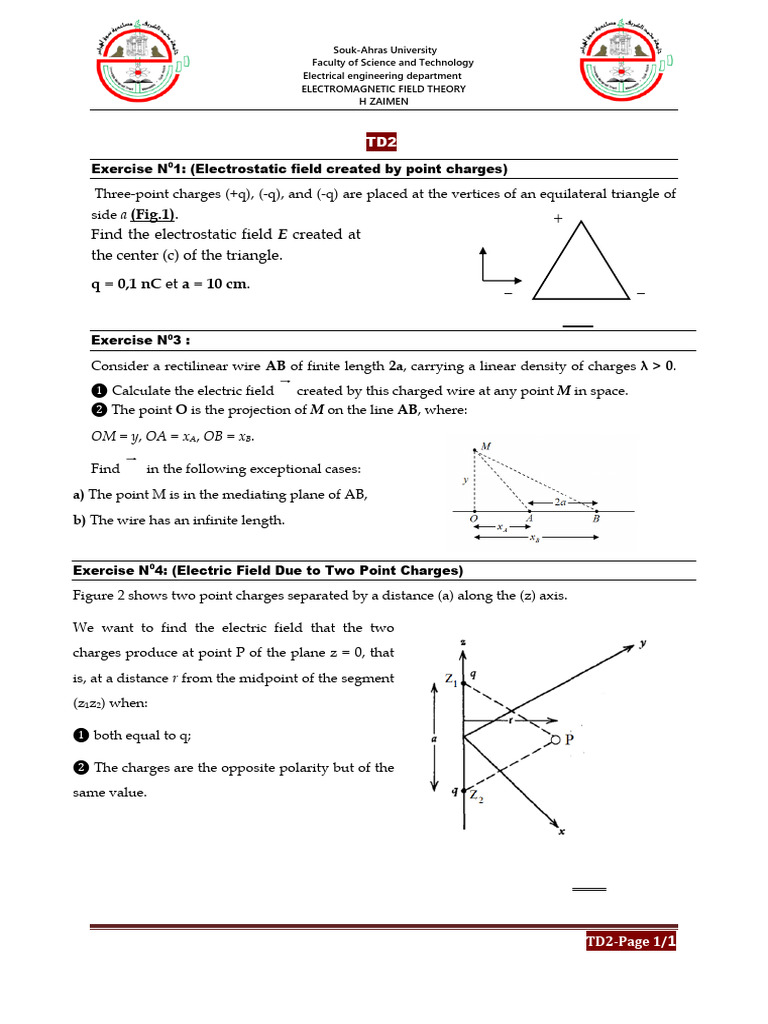 TD2 Electrostatic2 | PDF