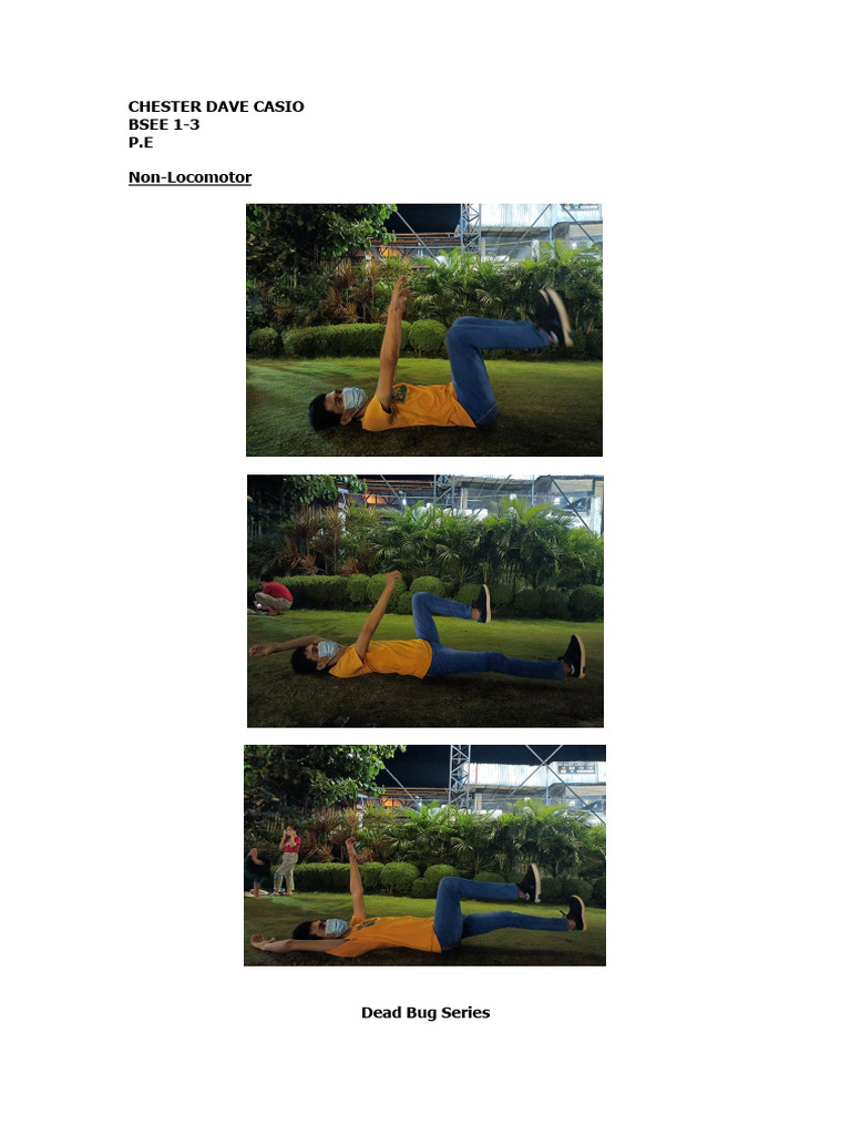 Non-Locomotor and Locomotor Exercises | PDF