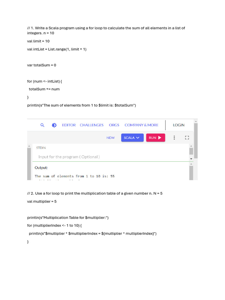 Scala Task Nitheeshkumar R | PDF | Scala (Programming Language) | Computer Programming