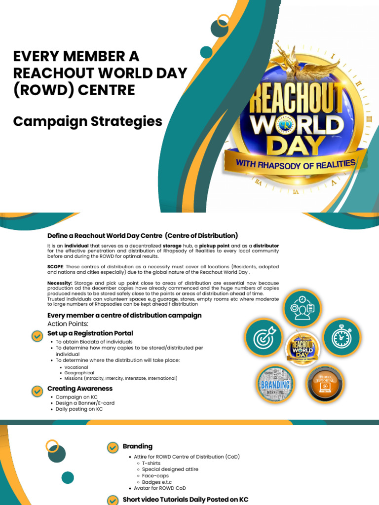 Every Member A ReachOut World Day ROWD | PDF | Business | Computers