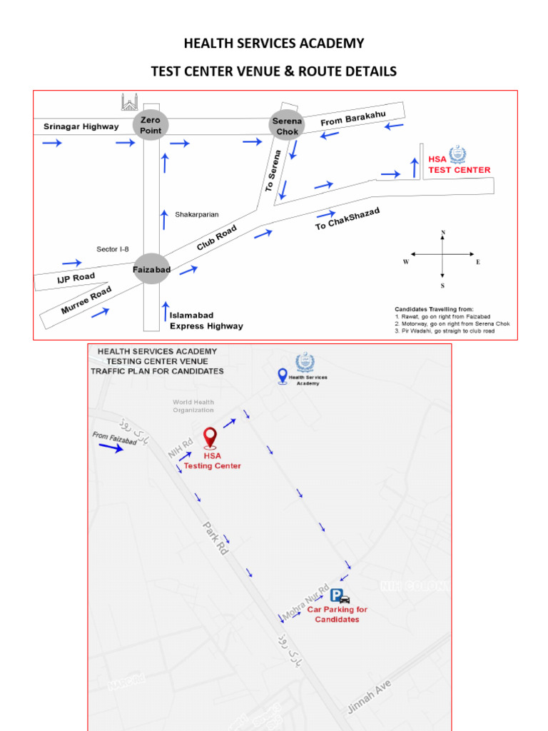 Test Center Map | PDF