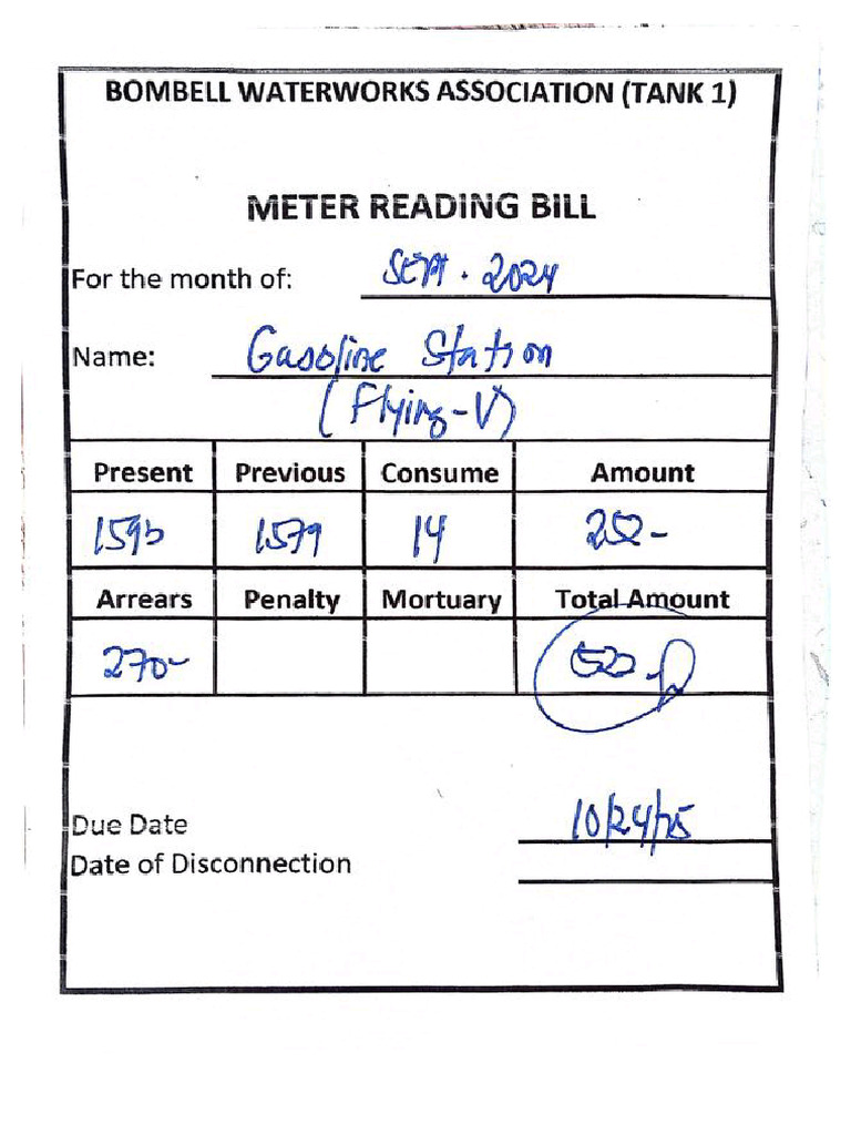 Water Bill | PDF