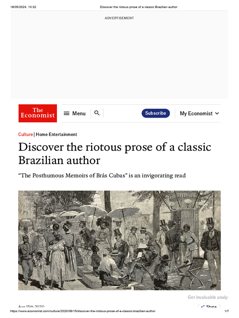 Discover The Riotous Prose of A Classic Brazilian Author | PDF | The ...