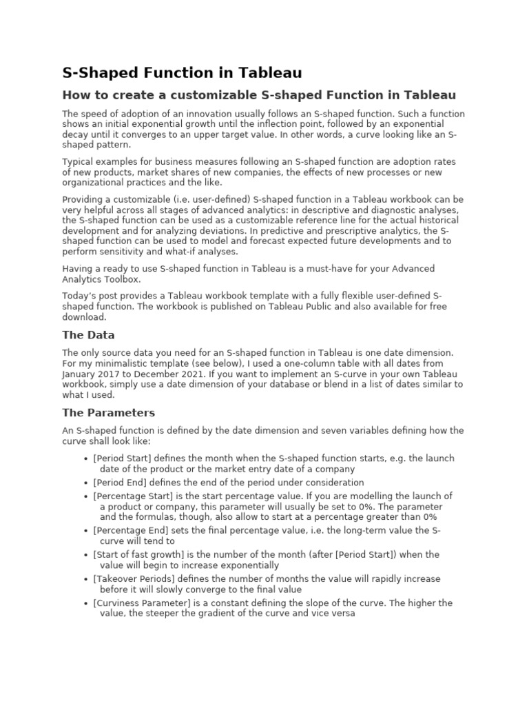 How To Prepare S Shape Curves by Formula | PDF | Function (Mathematics ...