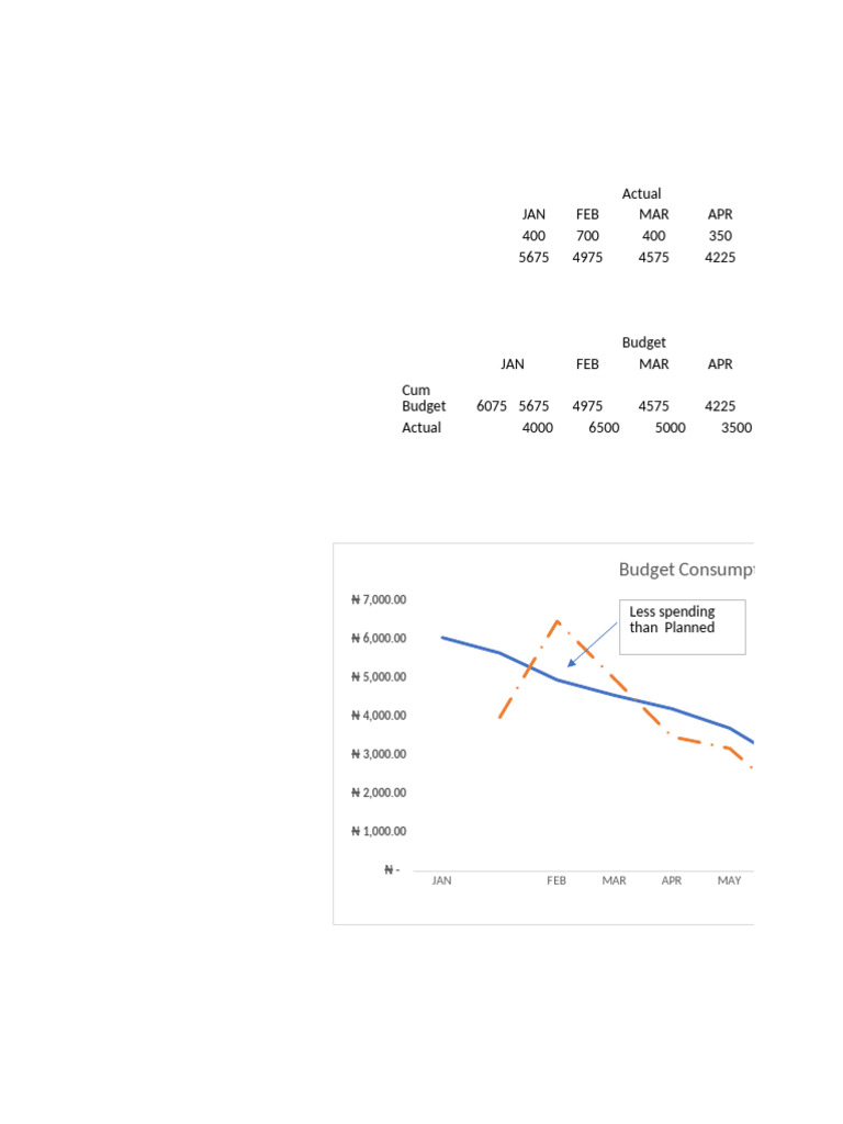 Budget Consumption Chart | PDF | Consumption (Economics) | Budget