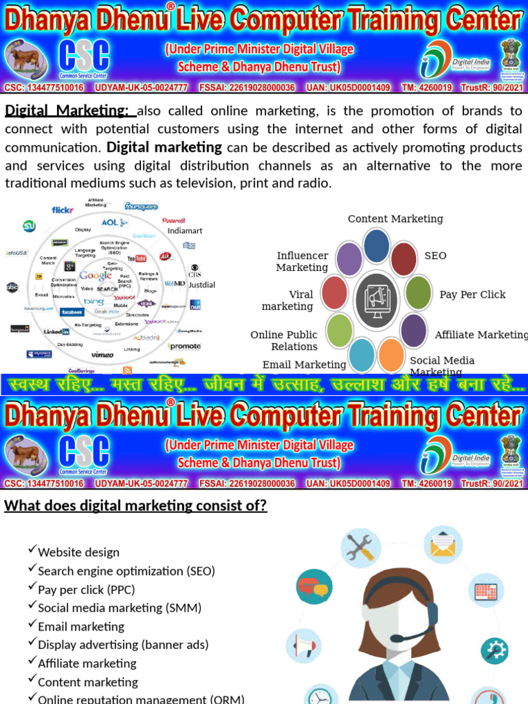 Dhanya Dhenu Digital Marketing | PDF | Digital Marketing | Search Engine Marketing