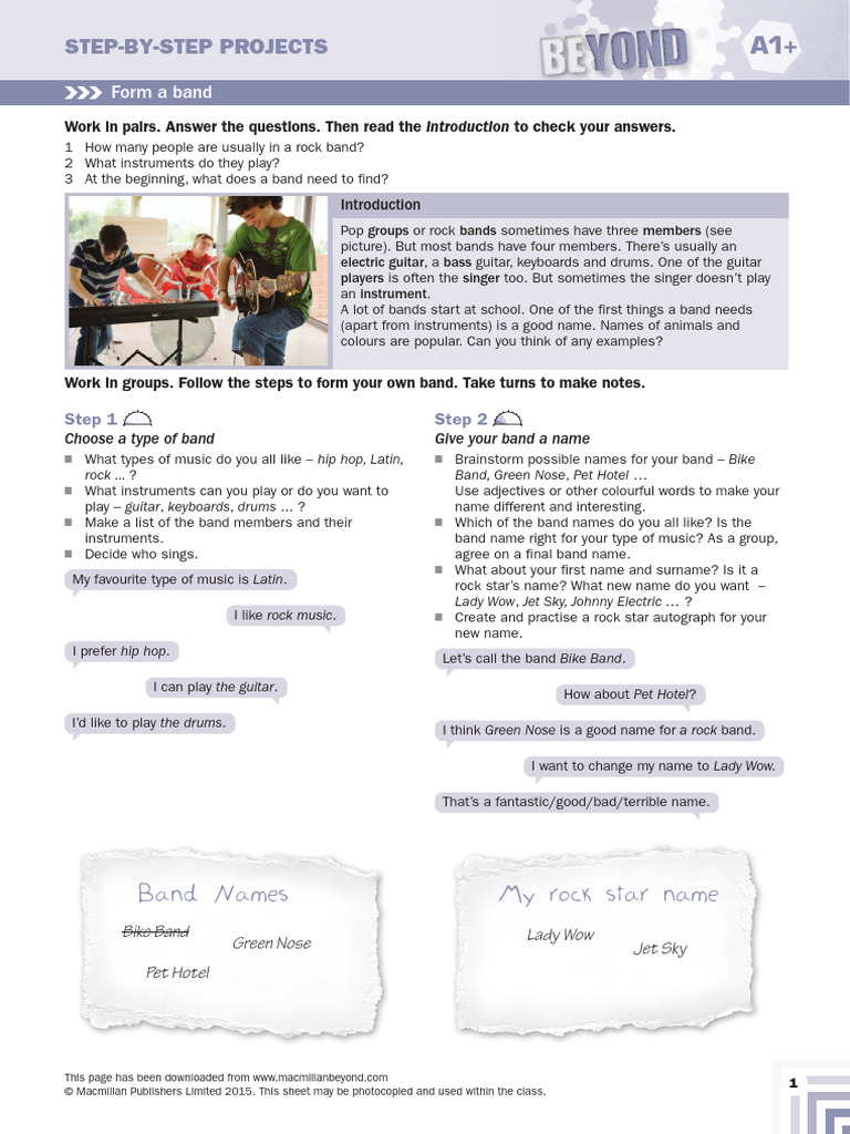 Create Your Own Band: Step-by-Step Guide | PDF | Rock Music | Popular Music