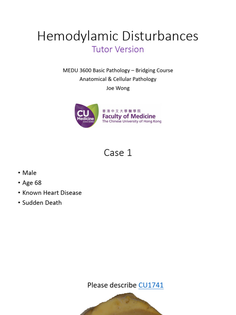 2024 MEDU3600 Hemodynamic Disturbances - Tutor Version1 | PDF ...