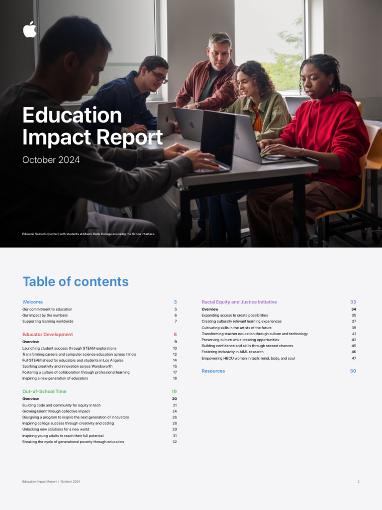 2024 Impact Report | PDF | Teachers | Apple Inc.