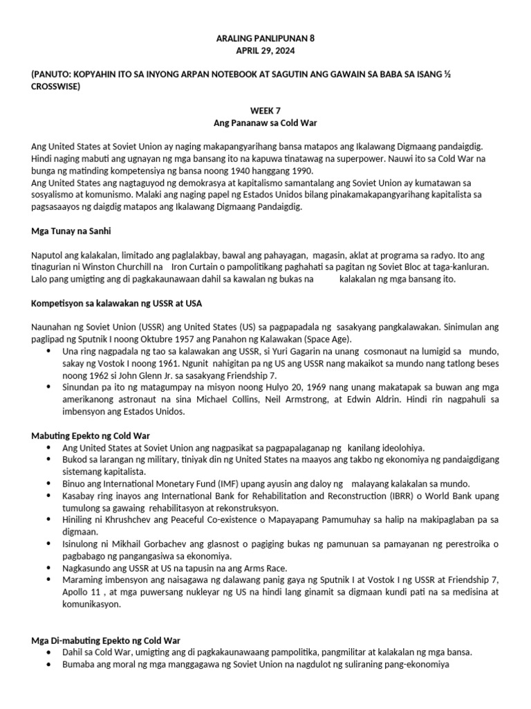 Arpan 8 Lecture and Activities | PDF