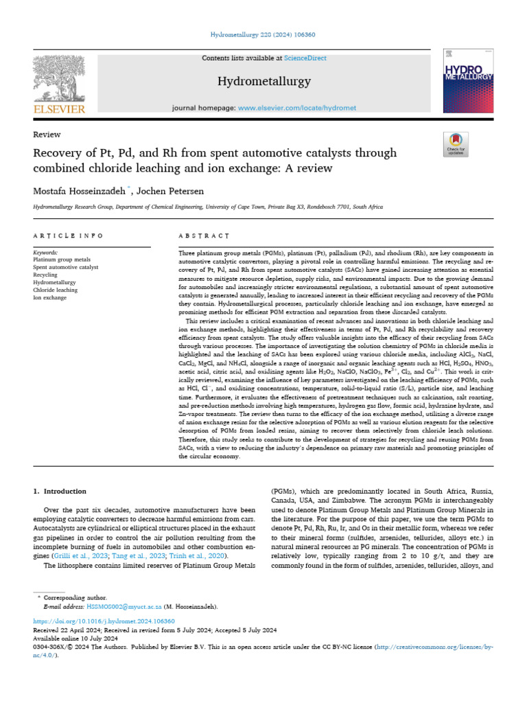 Hosseinzadeh | PDF | Coordination Complex | Palladium