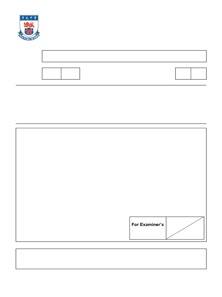2024 HYSS - S4-5 G3 MA Prelim - Paper 1 - MS For Sharing | PDF | Area ...