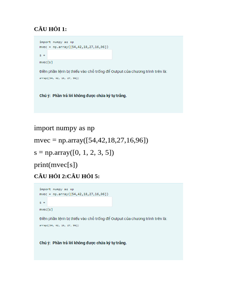 Bài Python SM | PDF