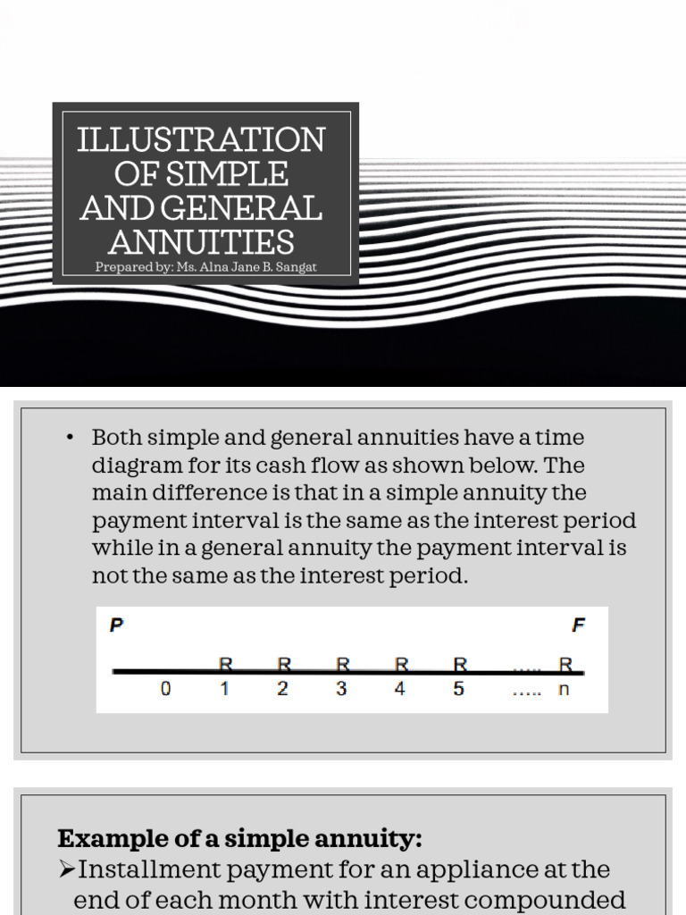 Illustration of Simple and General Annuities | PDF | Present Value ...