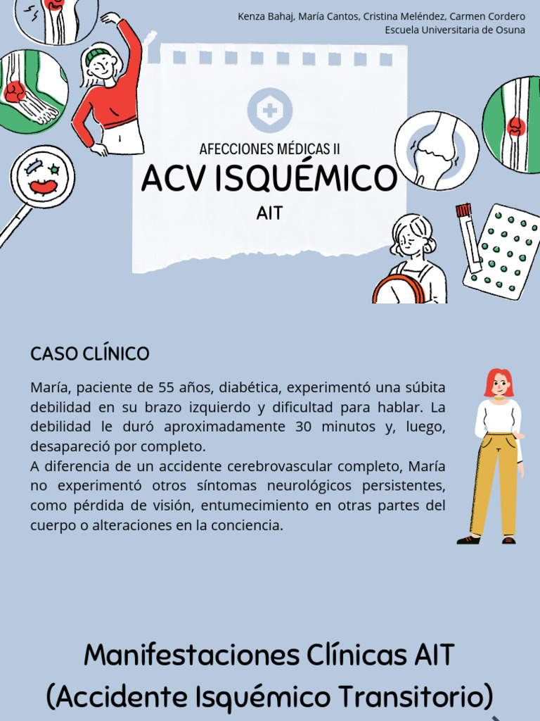 Actividad Presentación Caso Clínico ACV | PDF
