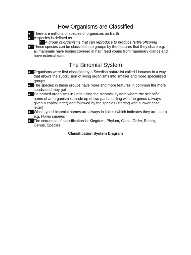 How Organisms Are Classified | PDF | Species | Taxonomy (Biology)