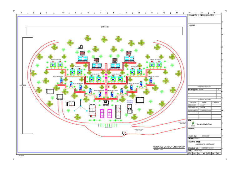 JNW Camp Overall Layout Plan | PDF