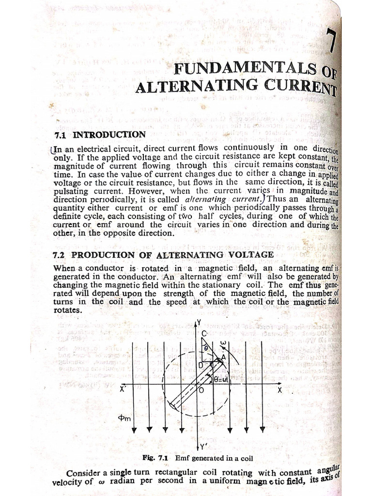 Fundamental of Alternating Current | PDF