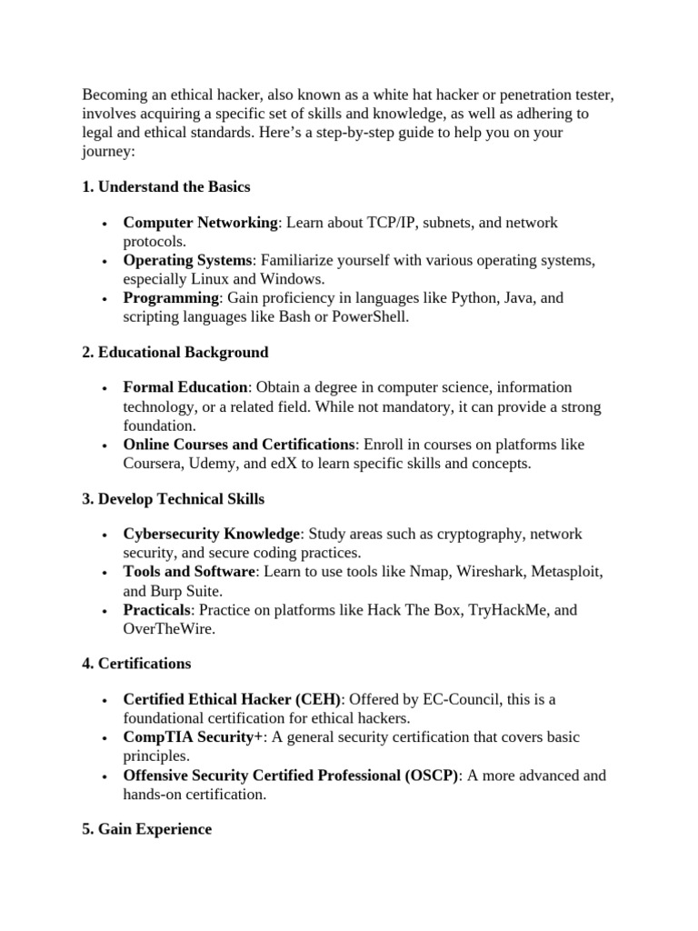 Becoming An Ethical Hacker | PDF | Security Hacker | Computer Security