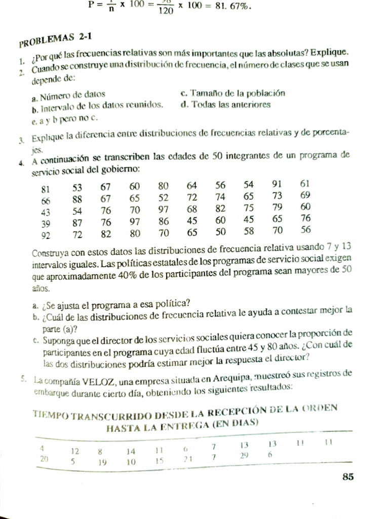 Distribuciones de Frecuencia y Análisis Estadístico | PDF