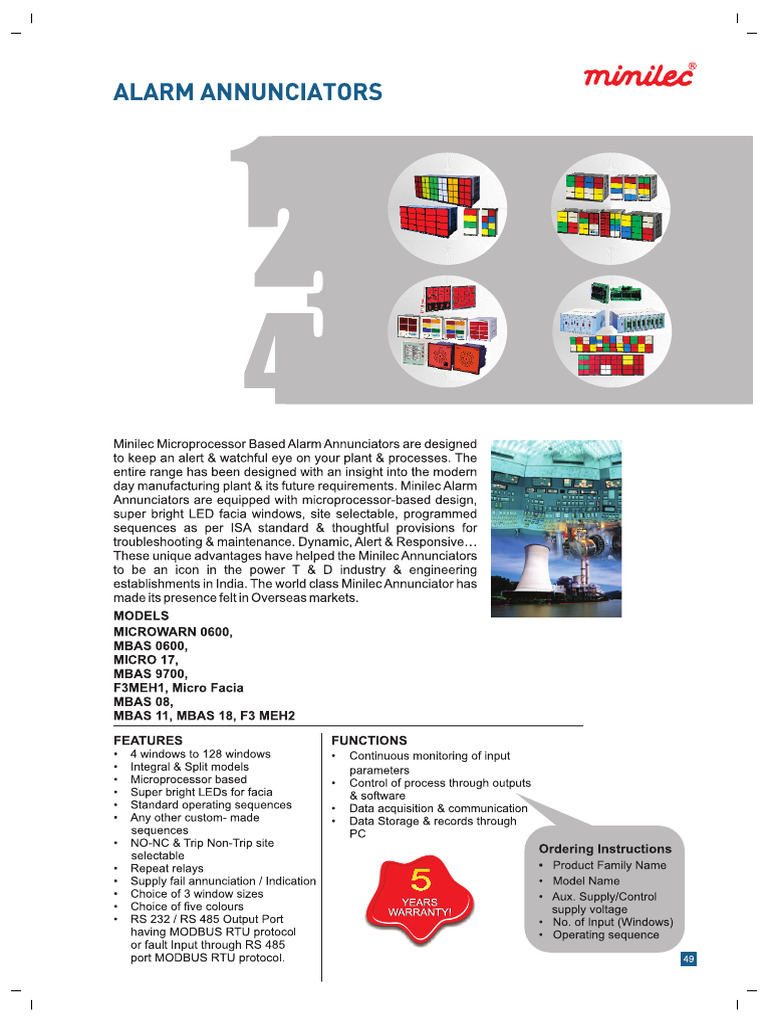 Alarm Annunciators | PDF