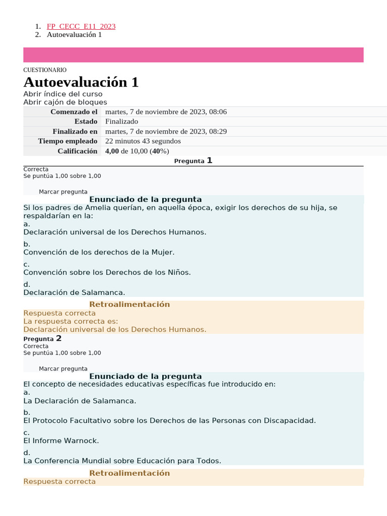 Evaluacion Modulo 1 - P1 | PDF | Plan de estudios | Inclusión (Educación)