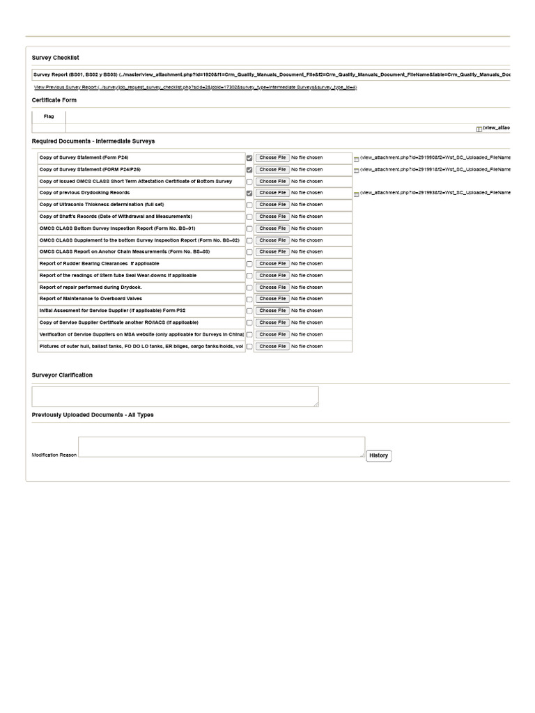 Required Documentation For Statutory Survey Reporting For Bottom ...