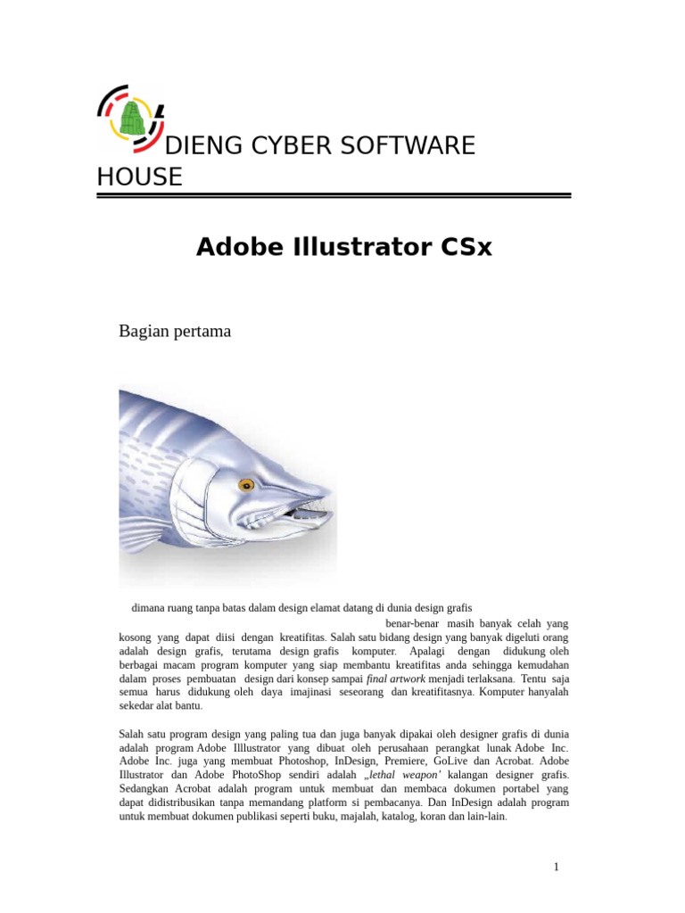 Materi Tutorial Adobe Ilustrator | PDF | Komputer
