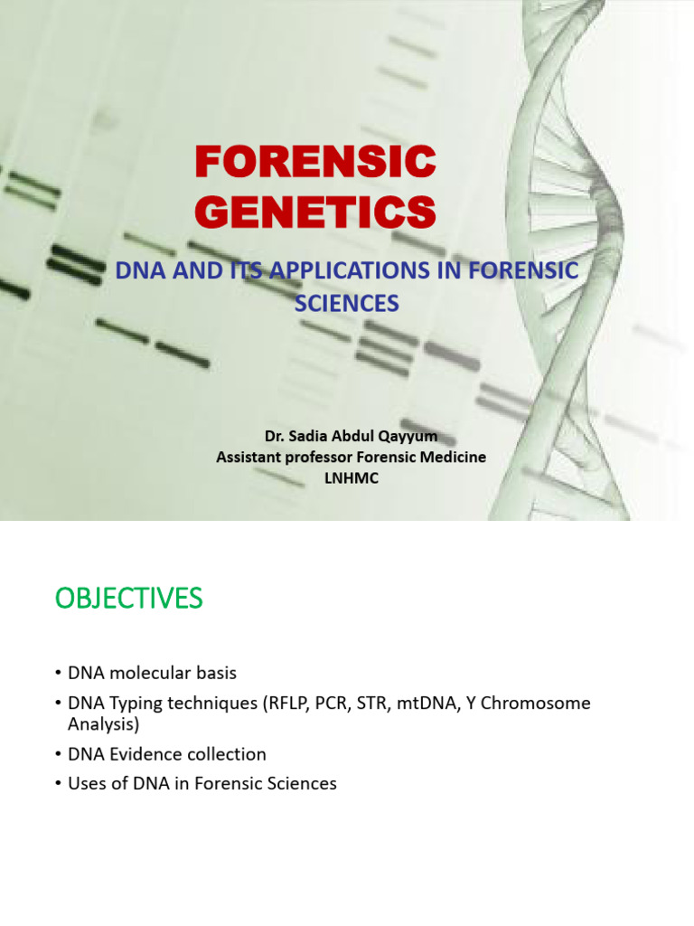 Forensic Genetics | PDF | Polymerase Chain Reaction | Mitochondrial Dna