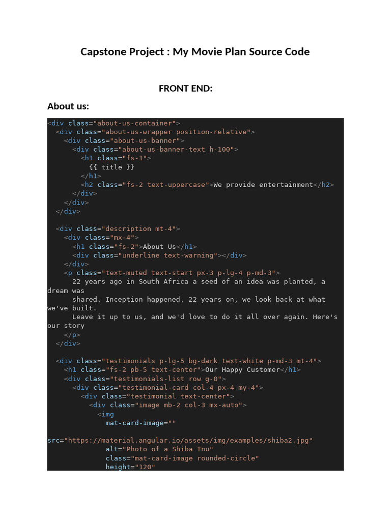 Capstone Project My Movie Plan Source Code | PDF | World Wide Web | Internet & Web