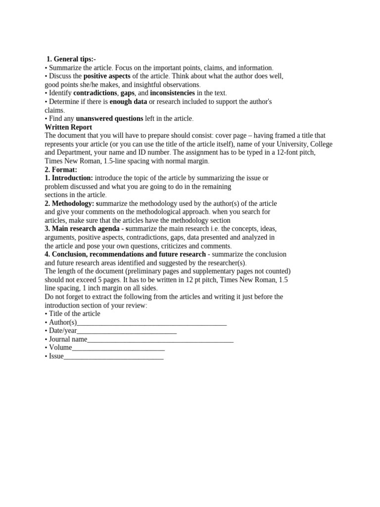 De - Critcal Articl Reveiw | PDF | Unemployment | Methodology