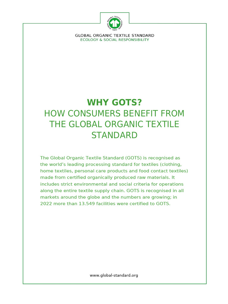 WHY GOTS HowConsumers Benefit From The Global Organic Textile Standard ...