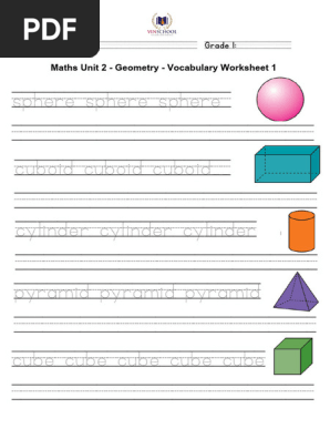 Geometry Vocabulary Worksheet Pdf