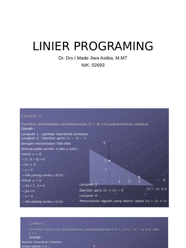 Linier Programing | PDF