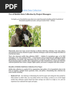 Using KoBoCollect for Data Collection | PDF | Mobile App | Tablet Computer