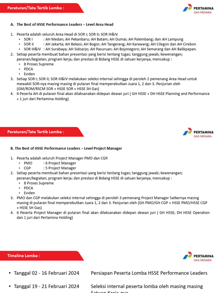 Tata Tertib Dan Template - The Best HSSE Performance Leaders | PDF