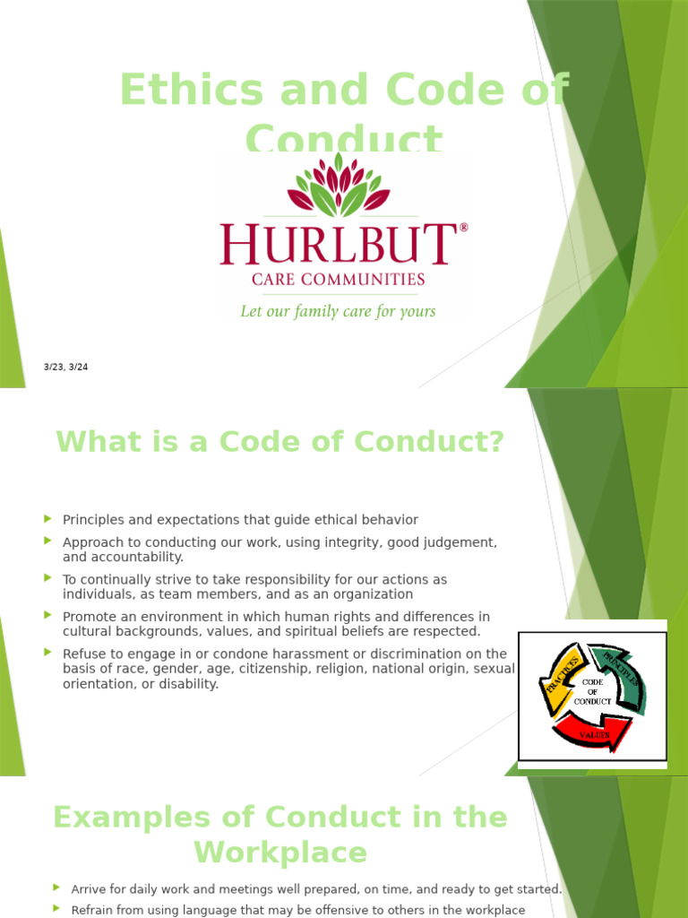 Code of Conduct and Ethics Overview | PDF | Self-Improvement