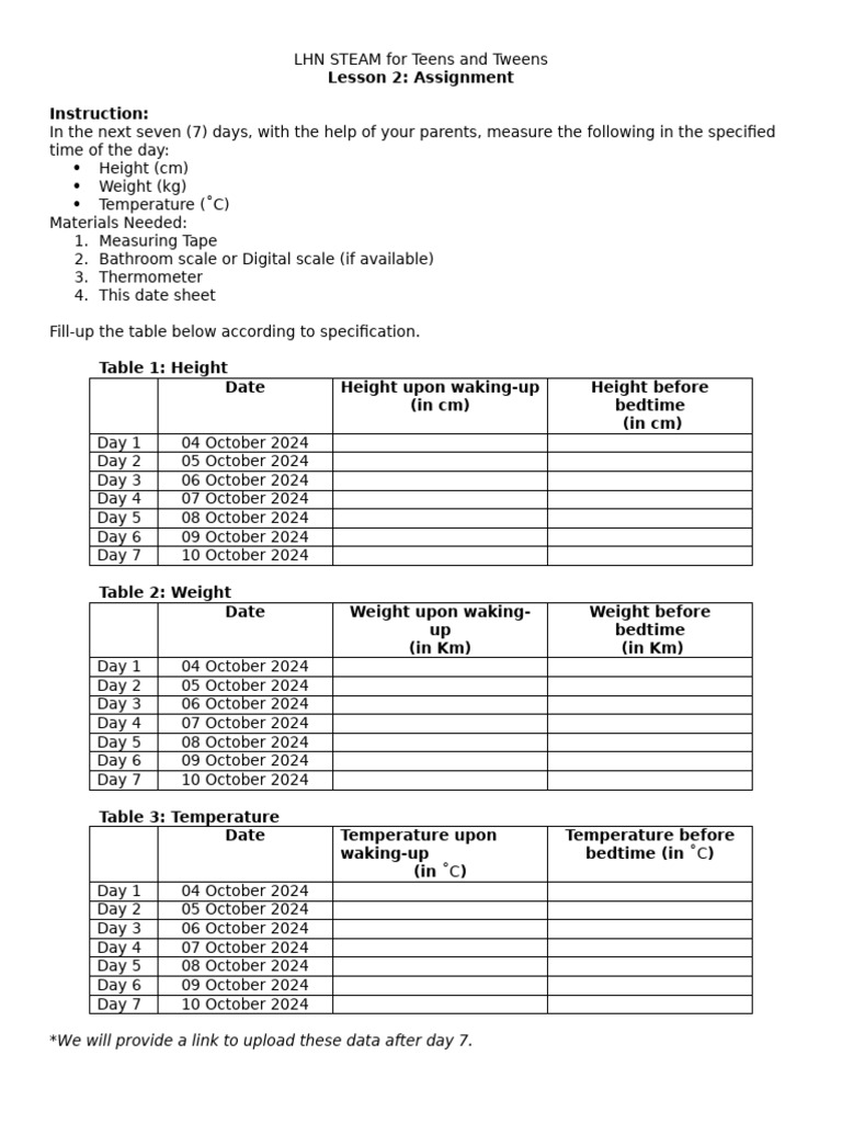 Lesson 2 Assignment | PDF