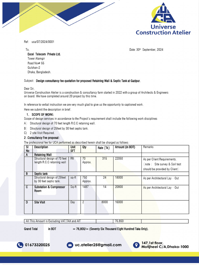 Quotation - Structur-Eng | PDF | Payments
