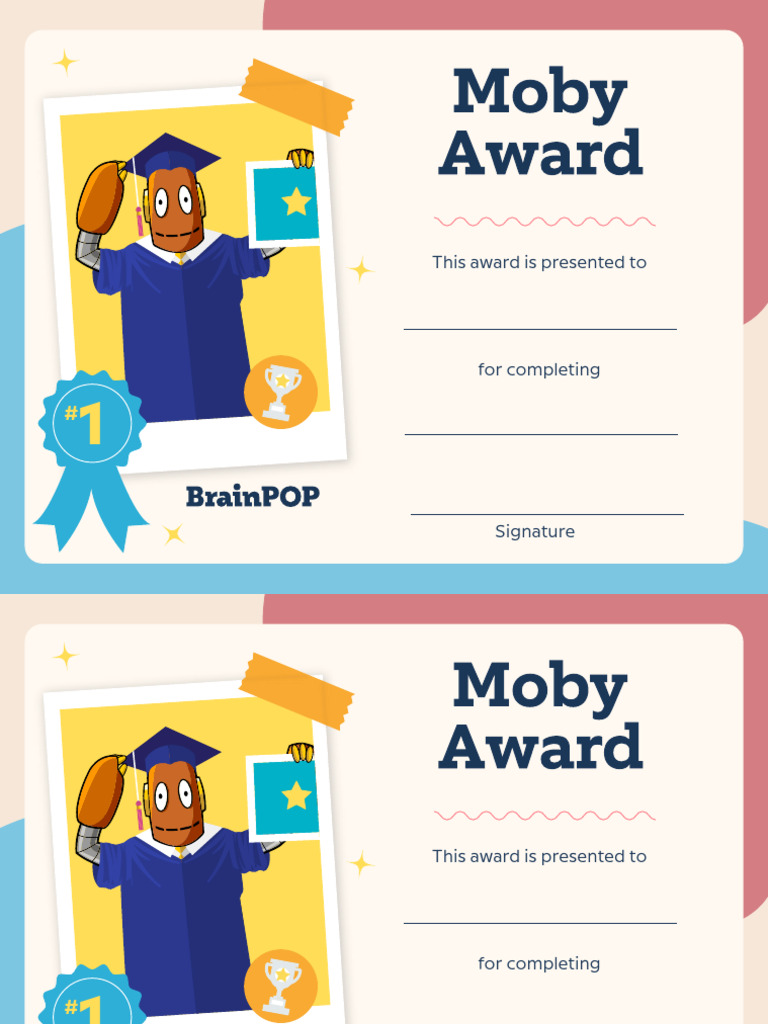 BrainPOP Certificate of Completion | PDF