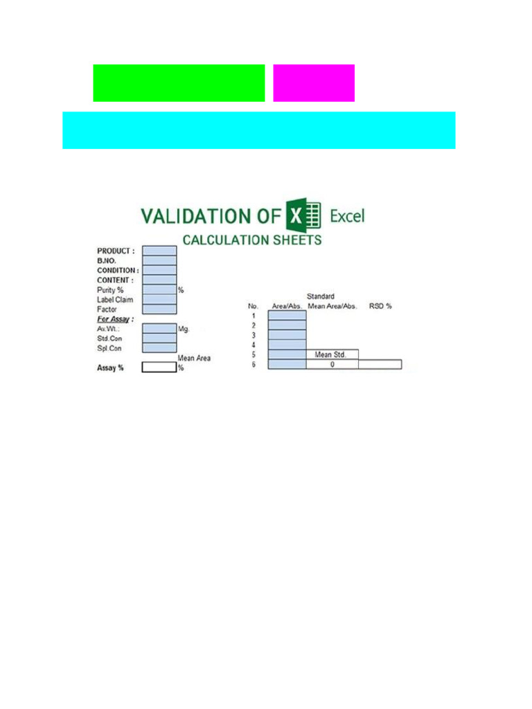 A Step by Step Guide To Excel Spreadsheet Validation | PDF | Spreadsheet | Verification And ...