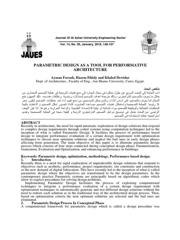 Parametric Design in Architecture | PDF | Mathematical Optimization ...