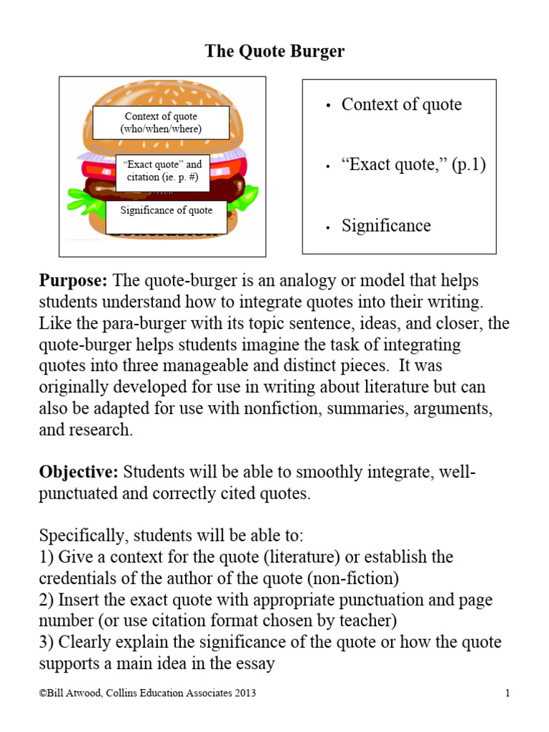 Quote Burger 4 | PDF | Citation | Non Fiction