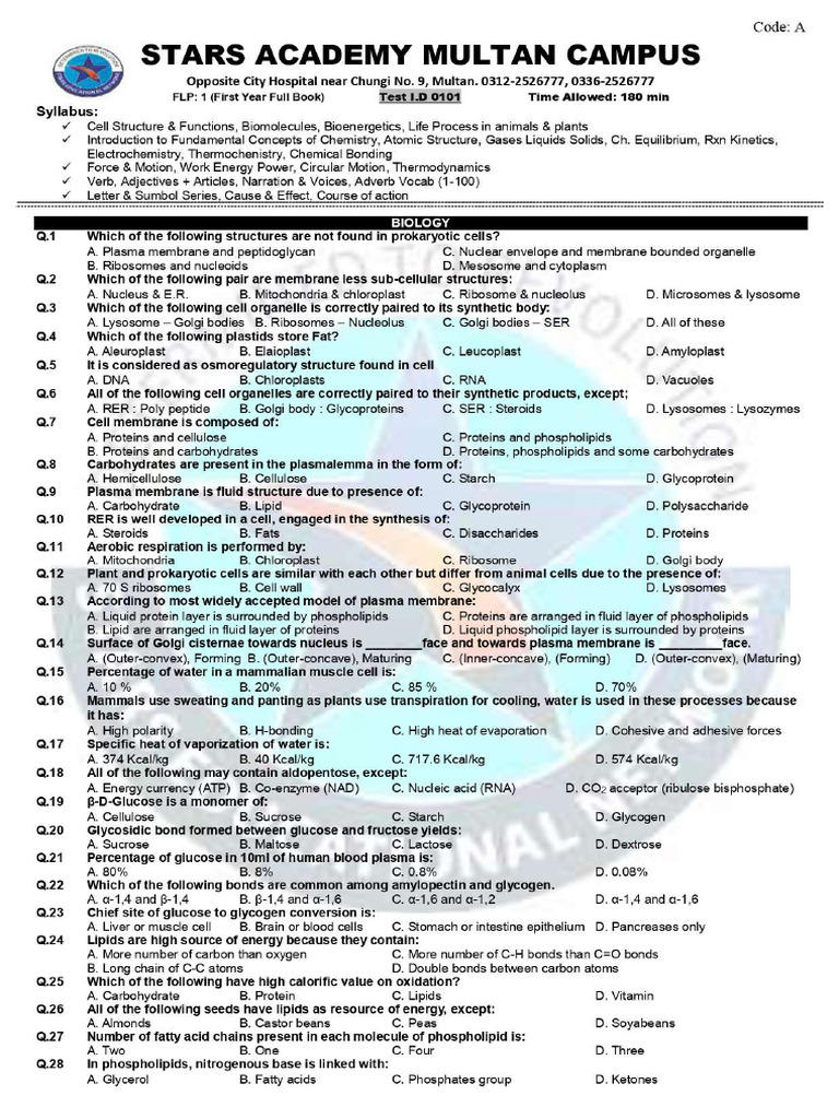 FLP-1 1st Year Full Book (Paper Final F) Final - Page-0001 | PDF