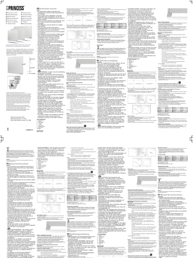 Instruction Manual: Wireless Technology: Wi-Fi Operating Frequency: 2.4 ...