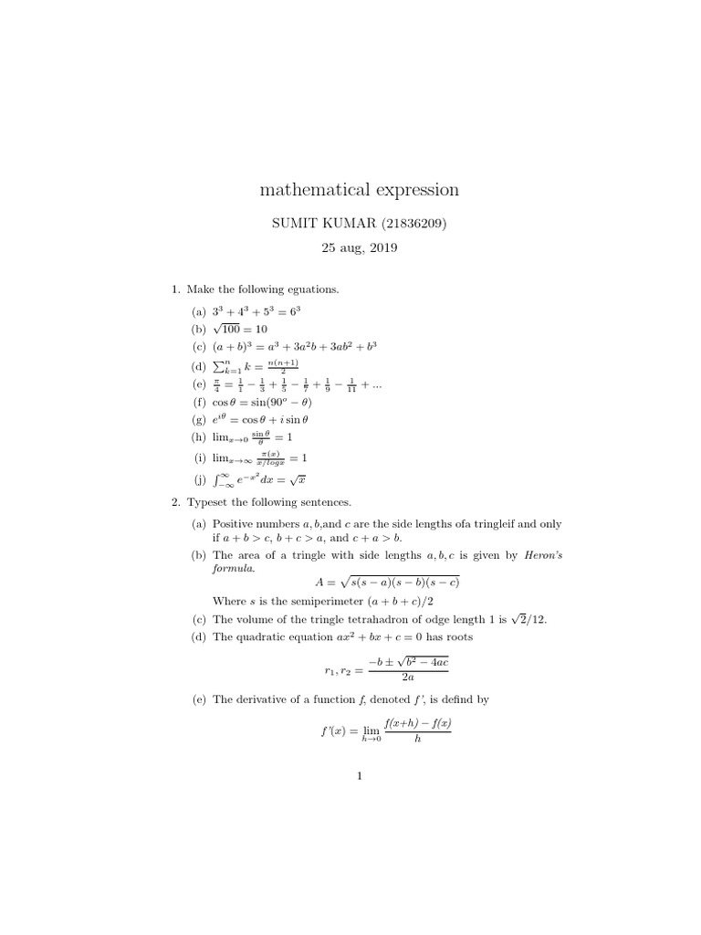 Latex Code 4 | PDF | Square Root | Mathematical Analysis