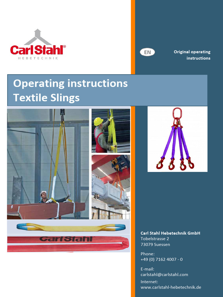 User Instruction - Webbing & Round Sling | PDF | Wear | Specification ...