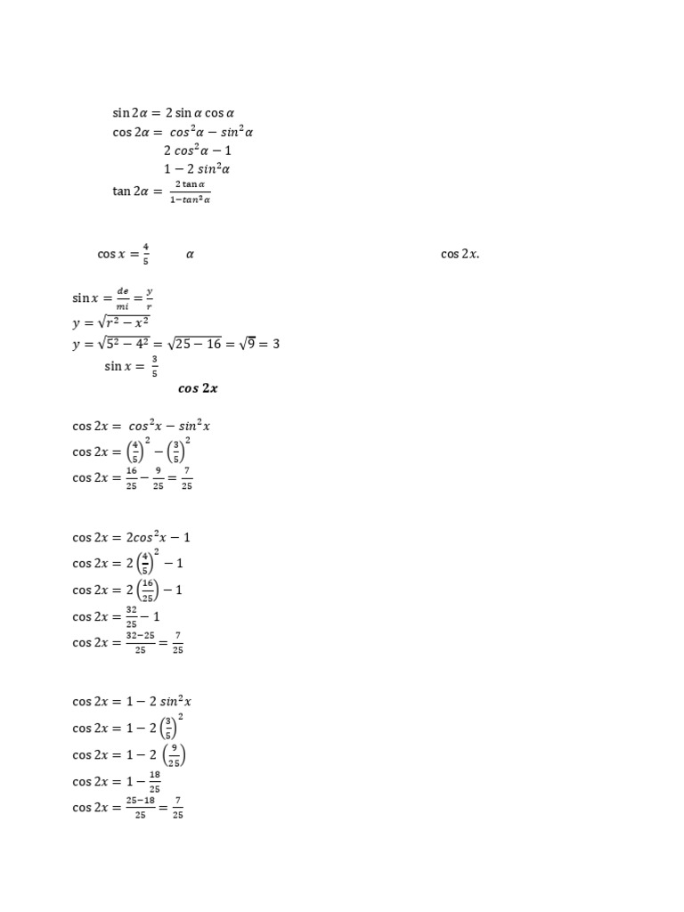 Rumus Sudut Rangkap | PDF