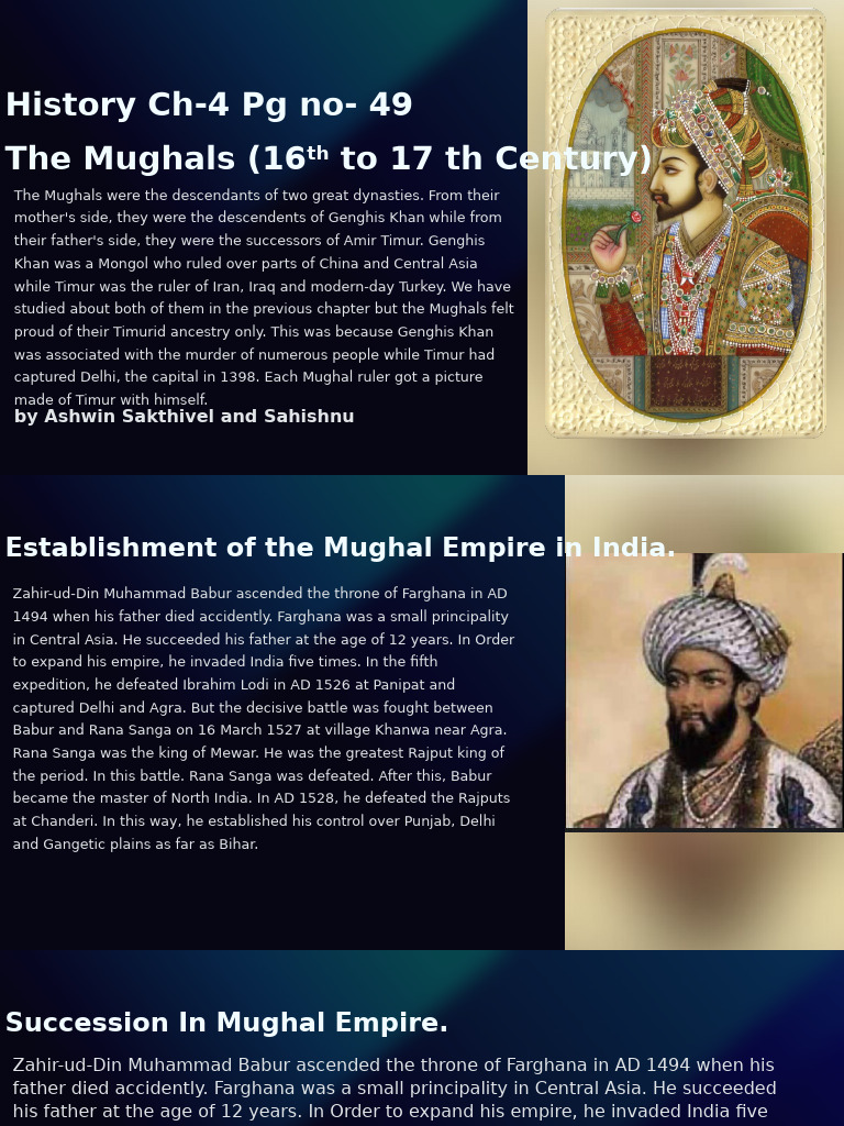The Mughal Empire | PDF | Mughal Empire