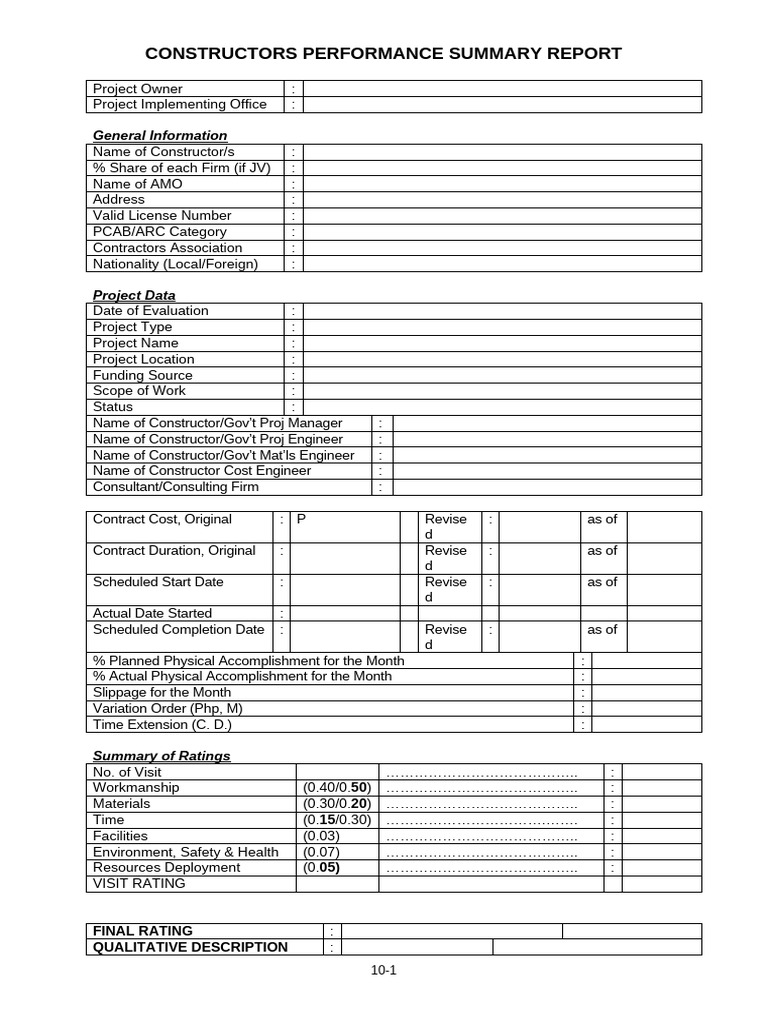 027 Annex 10 Summary Report | PDF
